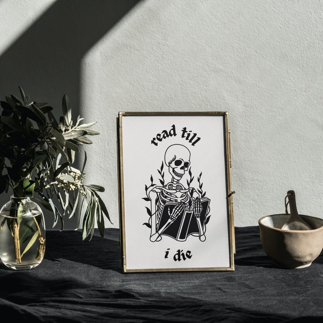 Read Till I Die Print, Digital Download, Printable Wall Art, PDF ...