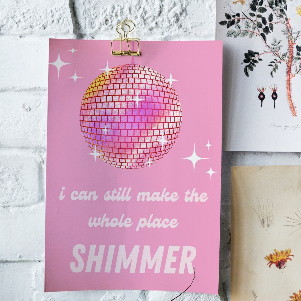 Disco Bejeweled Print Disco Wall Art Disco Ball Wall Art - Etsy