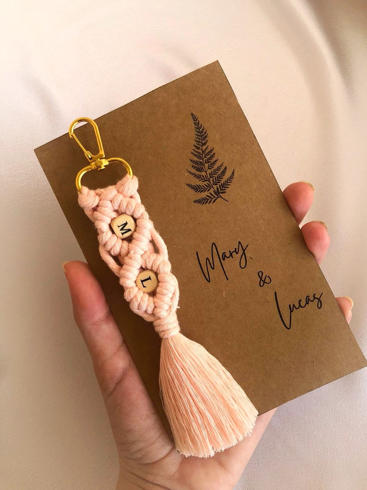 Boho Macrame Wedding Favors, Bridal Shower Gift, Macrame Keychain ...