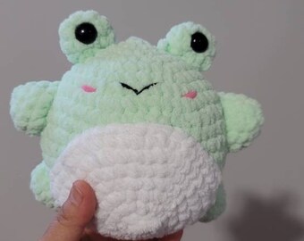 Fuzzy Frog Plush - Etsy