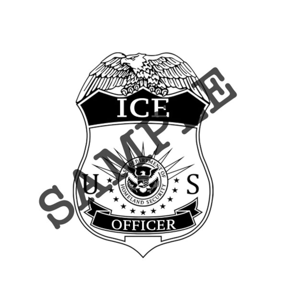 ICE OFFICER Badge- PNG - Etsy