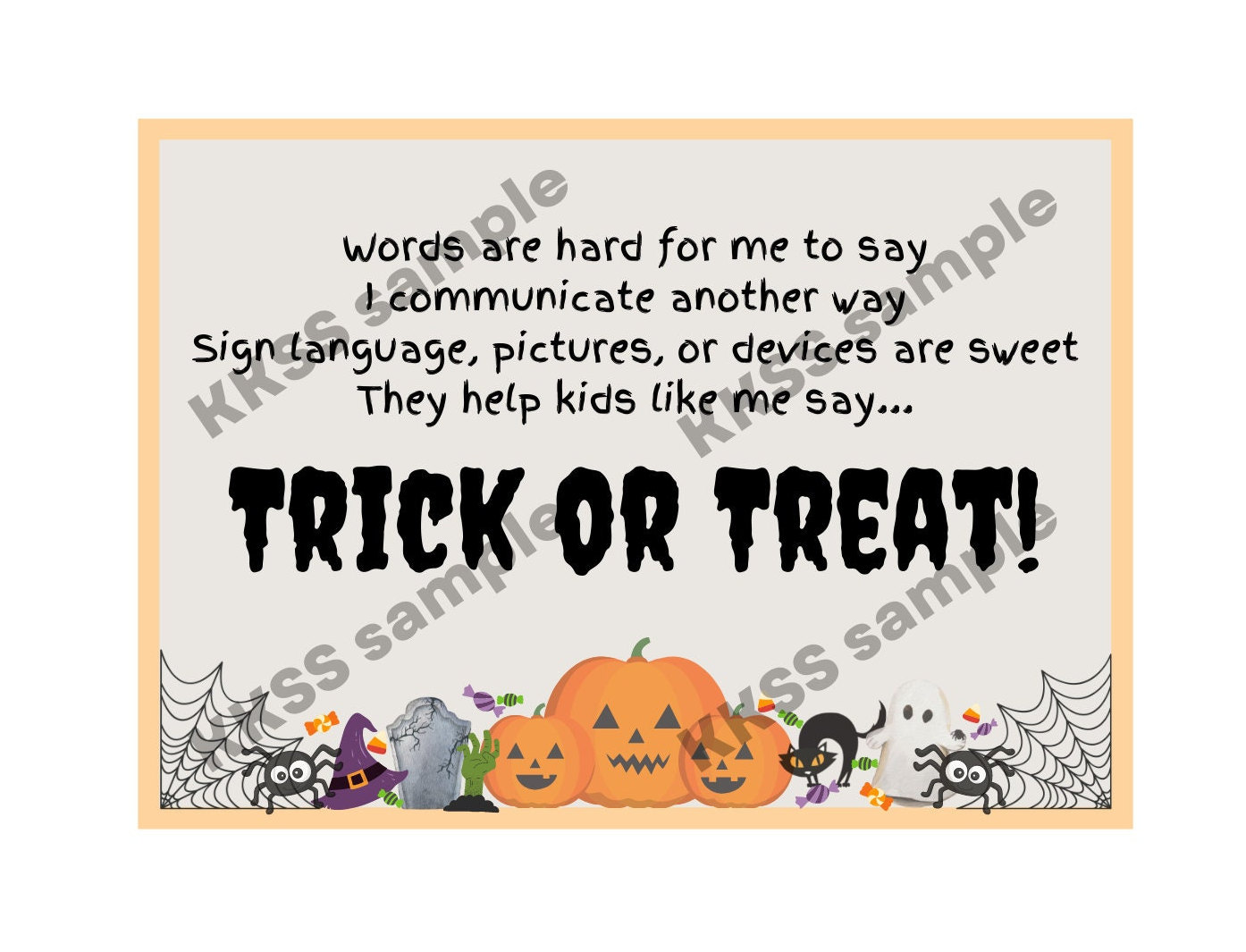 Trick-or-treat Visual, Halloween Visual Schedule, Nonspeaking ...