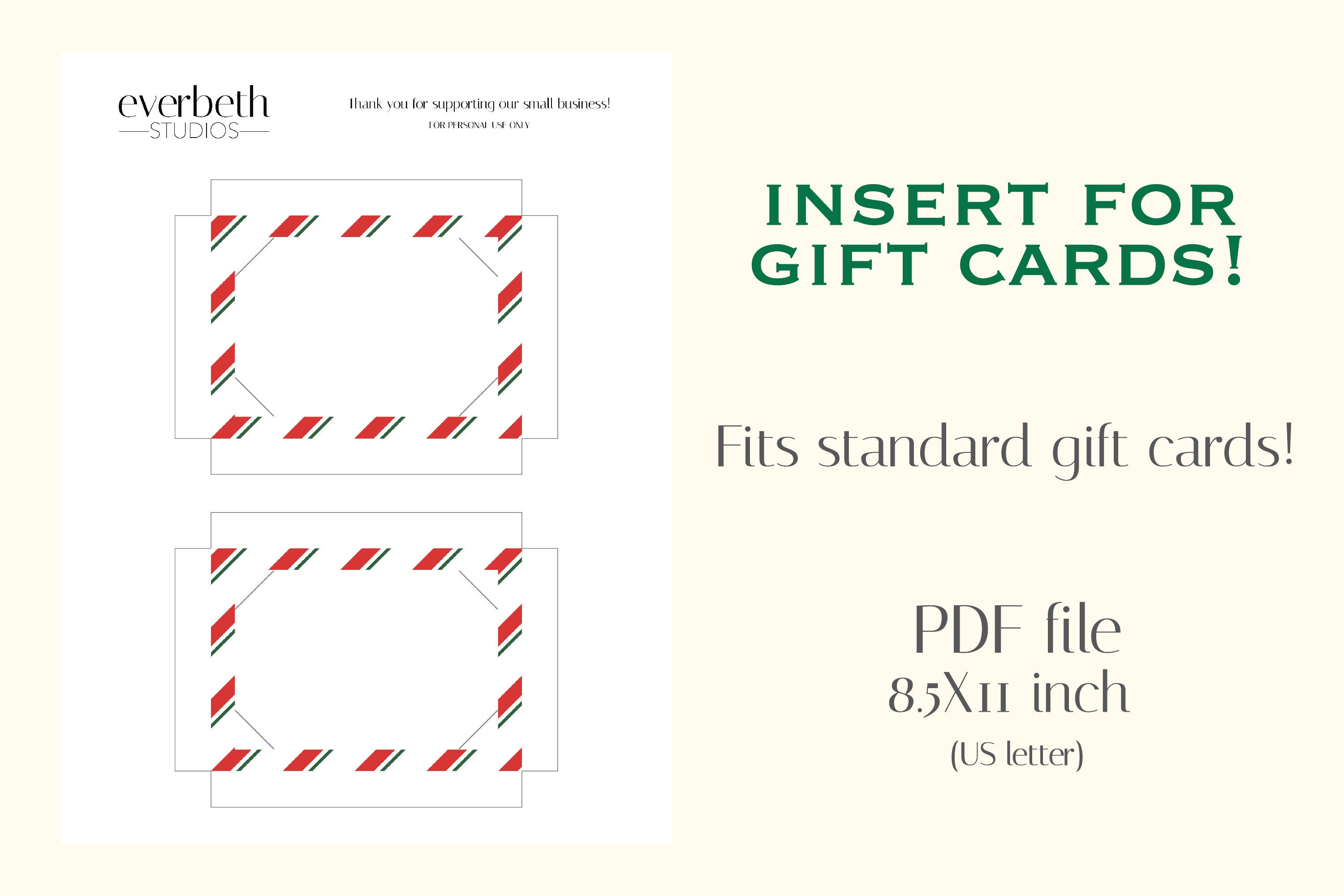 Printable Gift Box Matchbox Printable Gift Card Holder Christmas Red ...