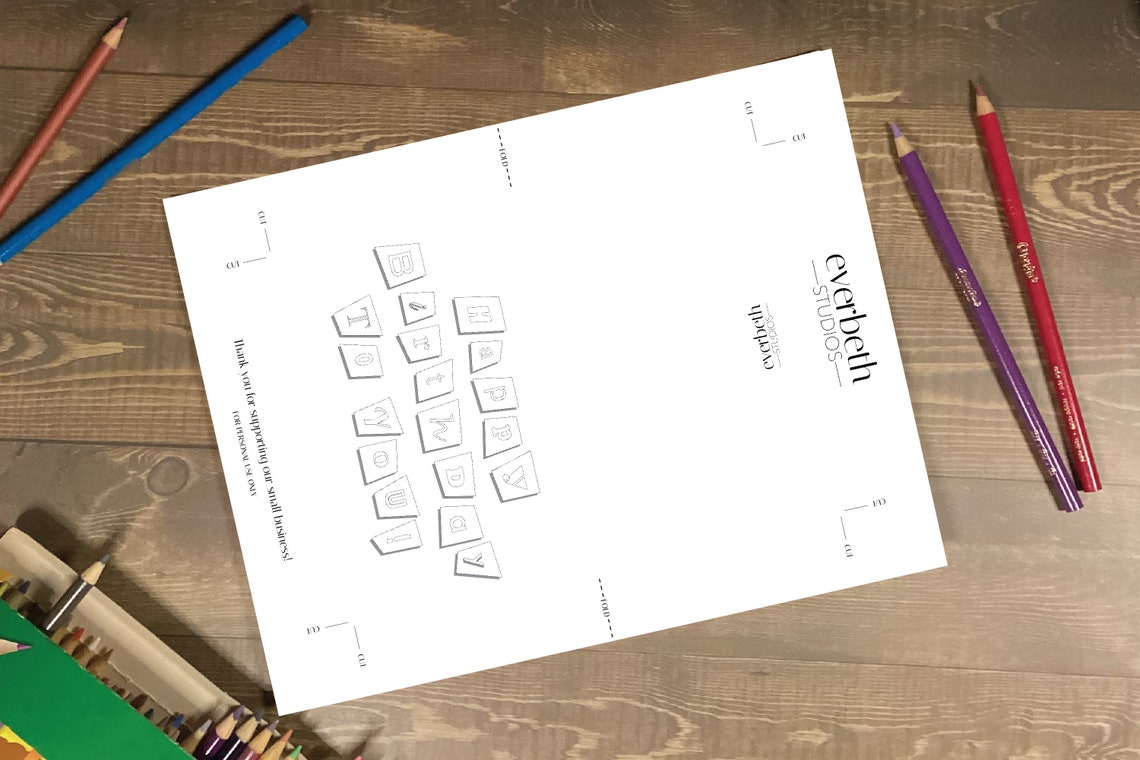 Printable | Ransom Note Letter Birthday Card | 4X6 Inches | PDF File ...