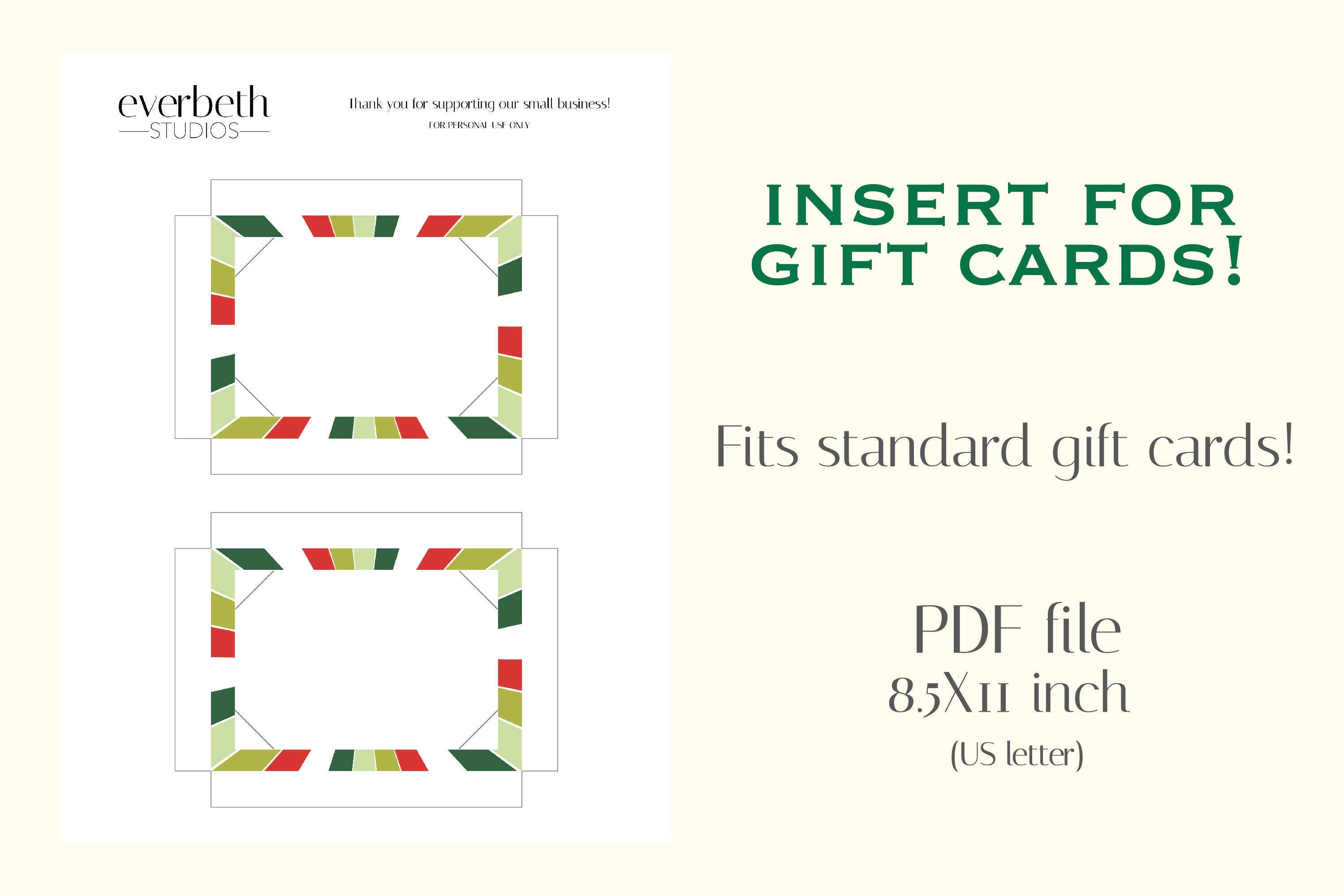 Printable Gift Box Matchbox Printable Gift Card Holder - Etsy