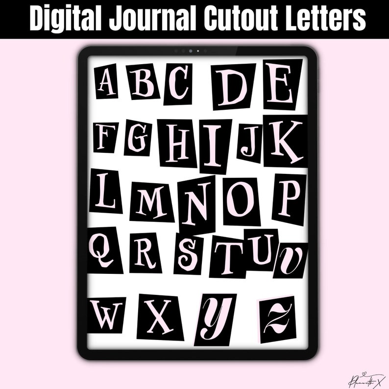 Digital Journal Stickers for Goodnotes, Digital Magazine Cutout ...