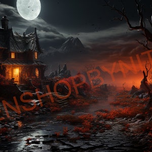 10x Spooktacular Halloween Backdrops - High-resolution AI Artworks - Etsy