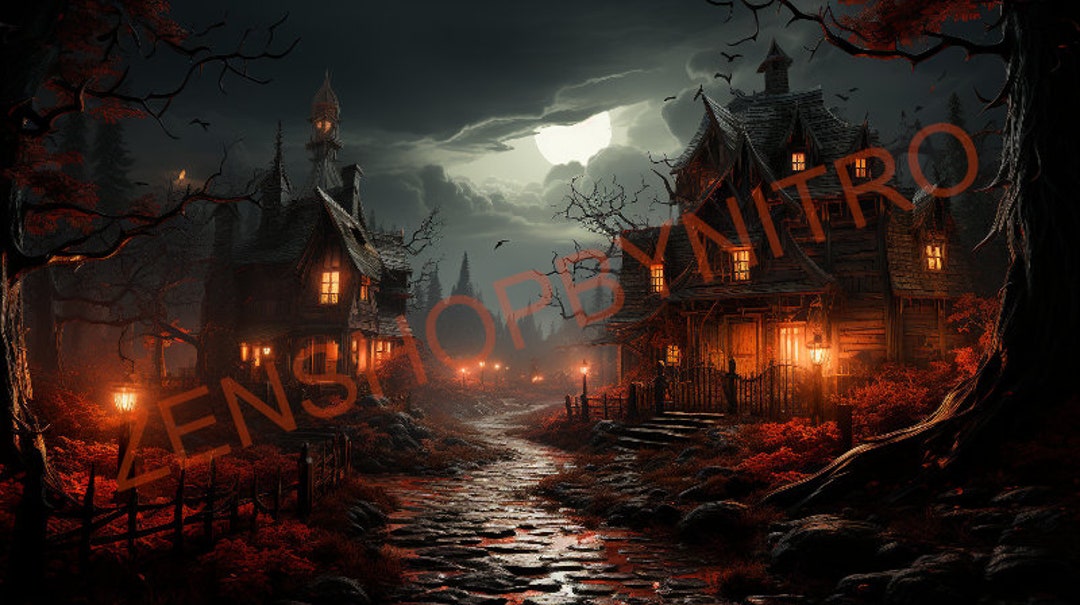 10x Spooktacular Halloween Backdrops - High-resolution AI Artworks - Etsy