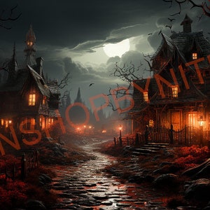 10x Spooktacular Halloween Backdrops - High-resolution AI Artworks - Etsy