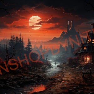 10x Spooktacular Halloween Backdrops - High-resolution AI Artworks - Etsy