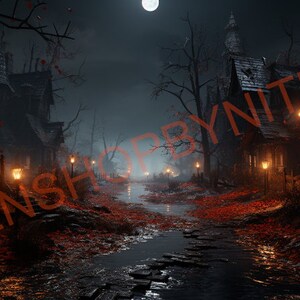 10x Spooktacular Halloween Backdrops - High-resolution AI Artworks - Etsy