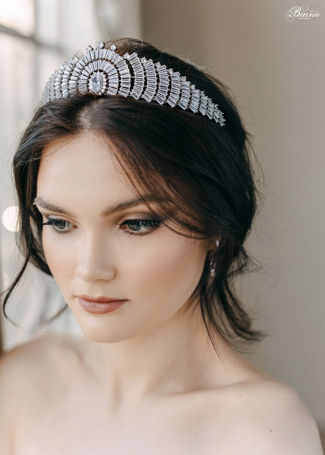 Bridal Tiara, Princess Tiara, Headband, Crystal Wedding Tiara ...