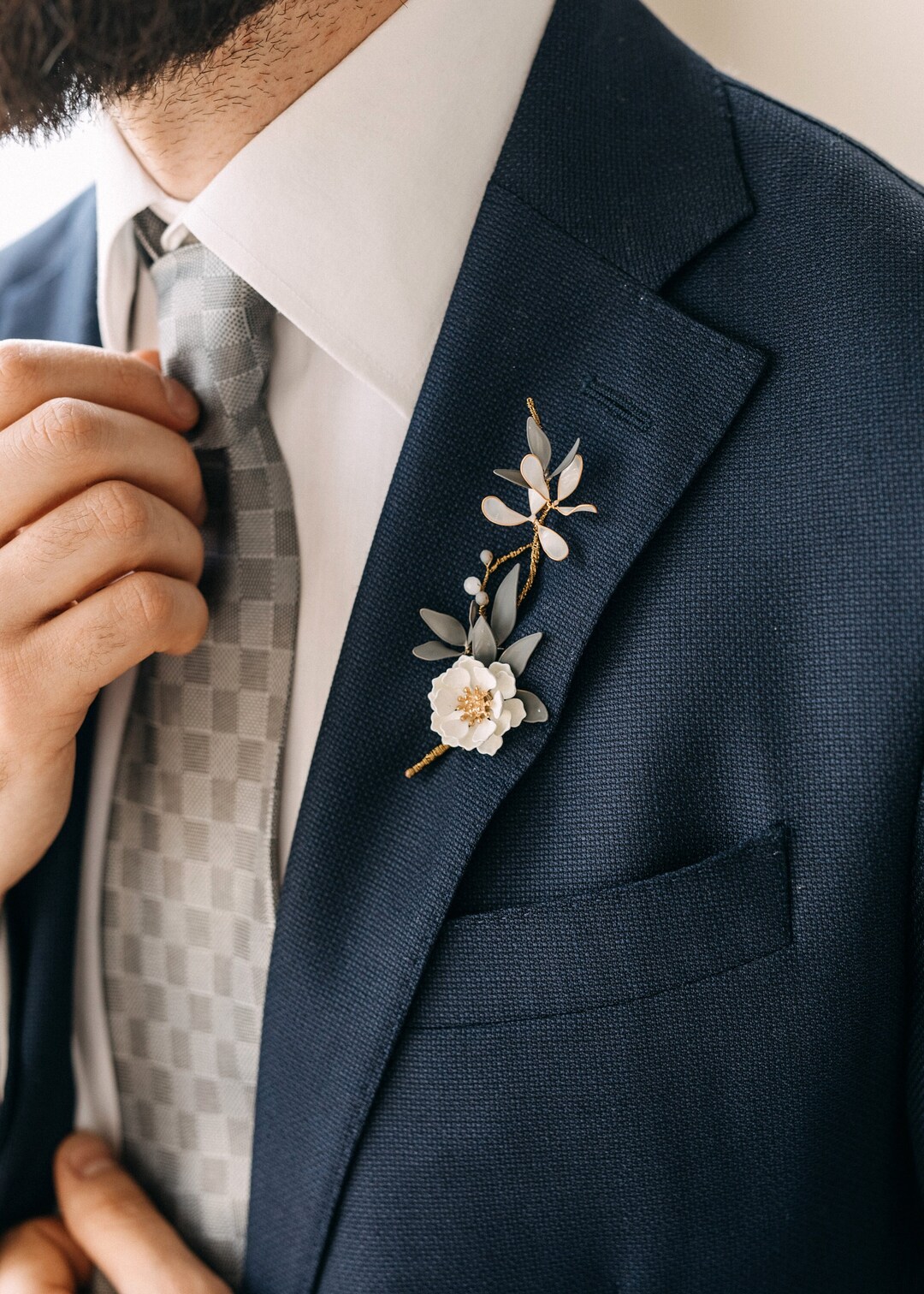 Men Buttonhole, Wedding Corsage, Men Boutonniere, Groomsmen Accessories ...