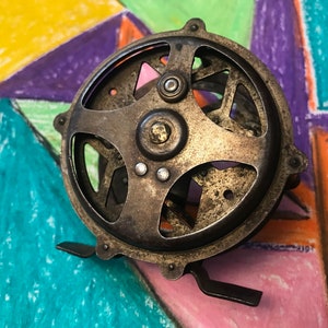 Antique Brass Skeleton Fly Reel - Etsy