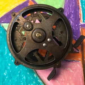 Antique Brass Skeleton Fly Reel - Etsy