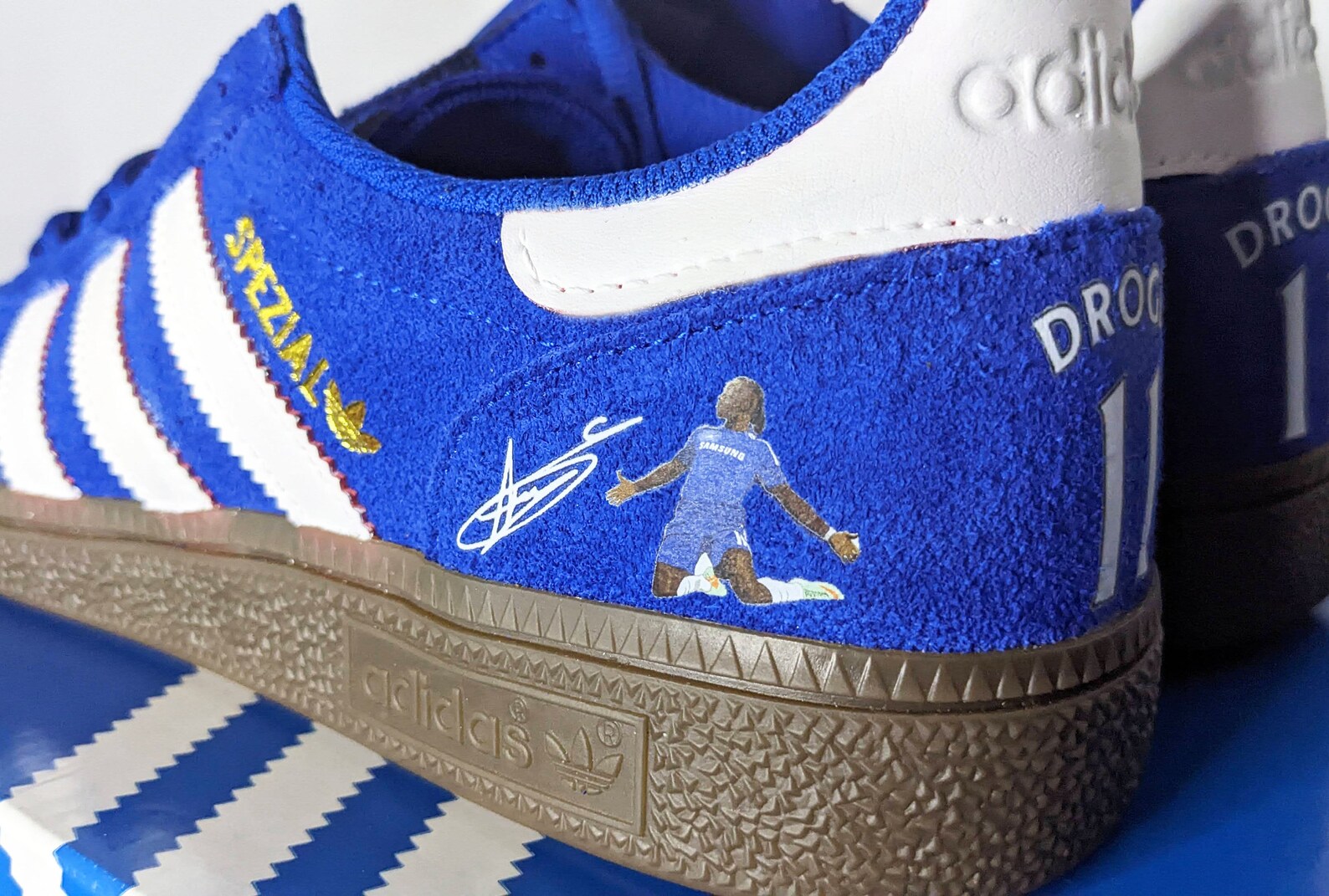Personalised Custom Football Adidas Originals Trainers. Multiple Styles ...