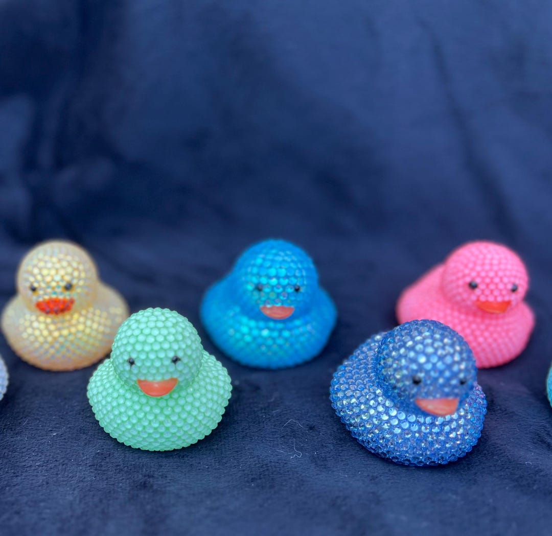 Small Custom Rhinestone Rubber Ducks; Bling Princess Ducks; Angel Ducks ...