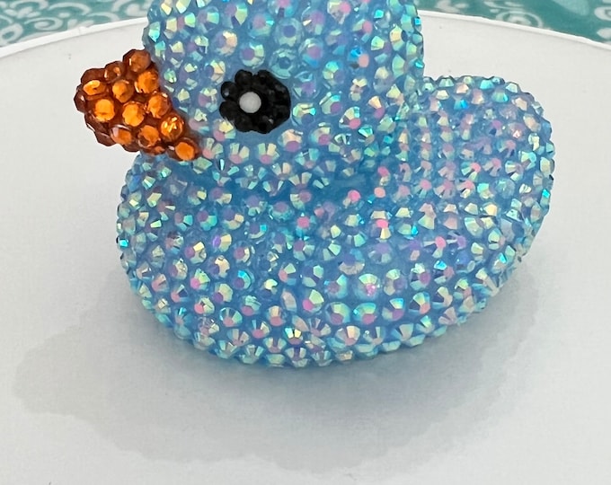 Dark Blue/light Blue Rubber Duck Duck/bling Ducks/sparkly Duck/duck ...