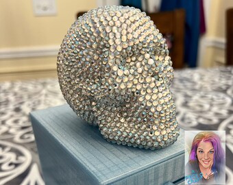 Rhinestone Skull - Etsy