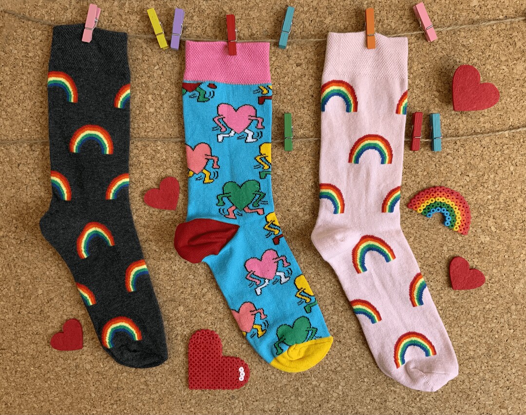 Love Wins Pride Sock Pack LGBT Socks Rainbow Socks LGBTQ - Etsy