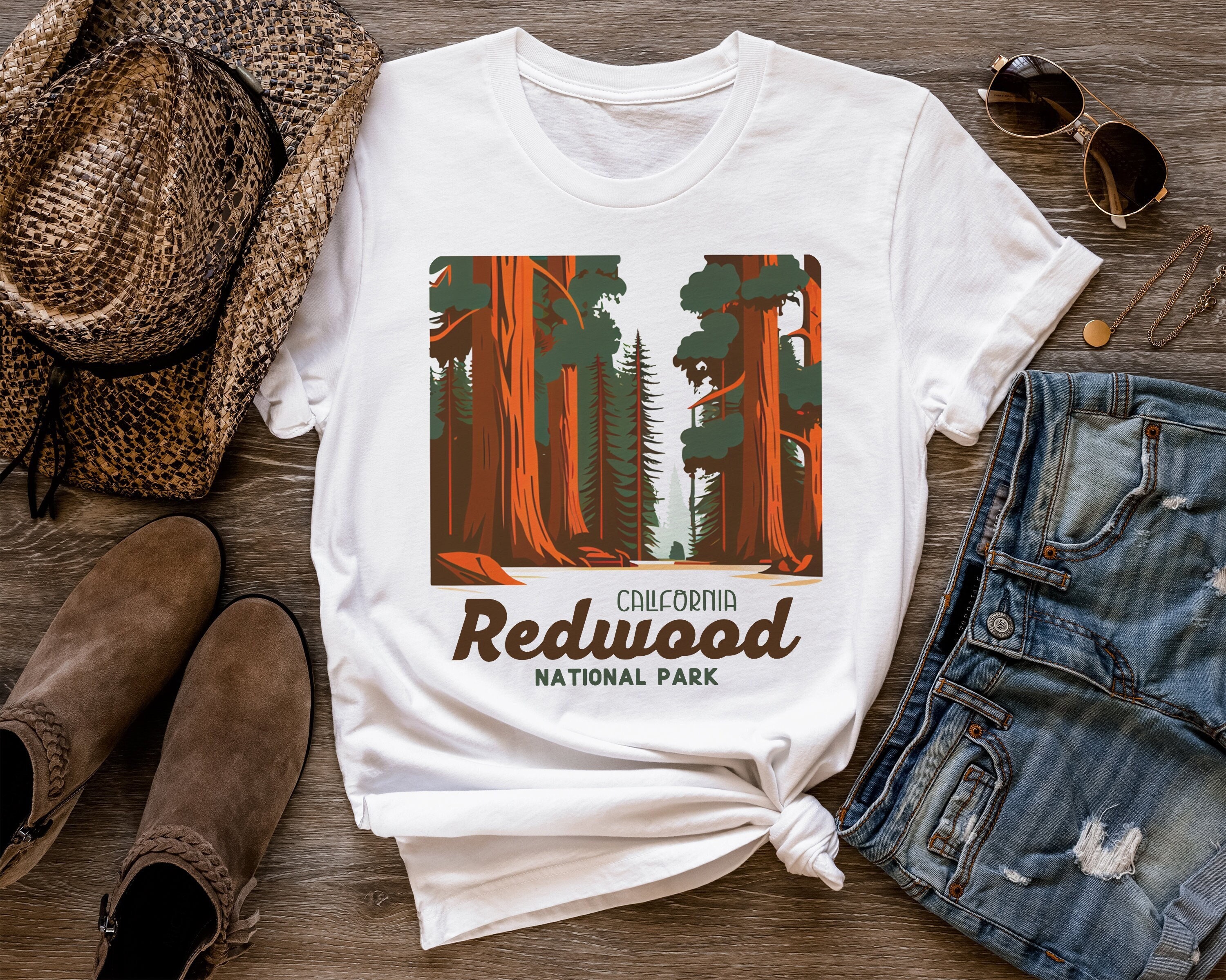 Redwood National Park Shirt, California Shirt, National Park Shirt ...