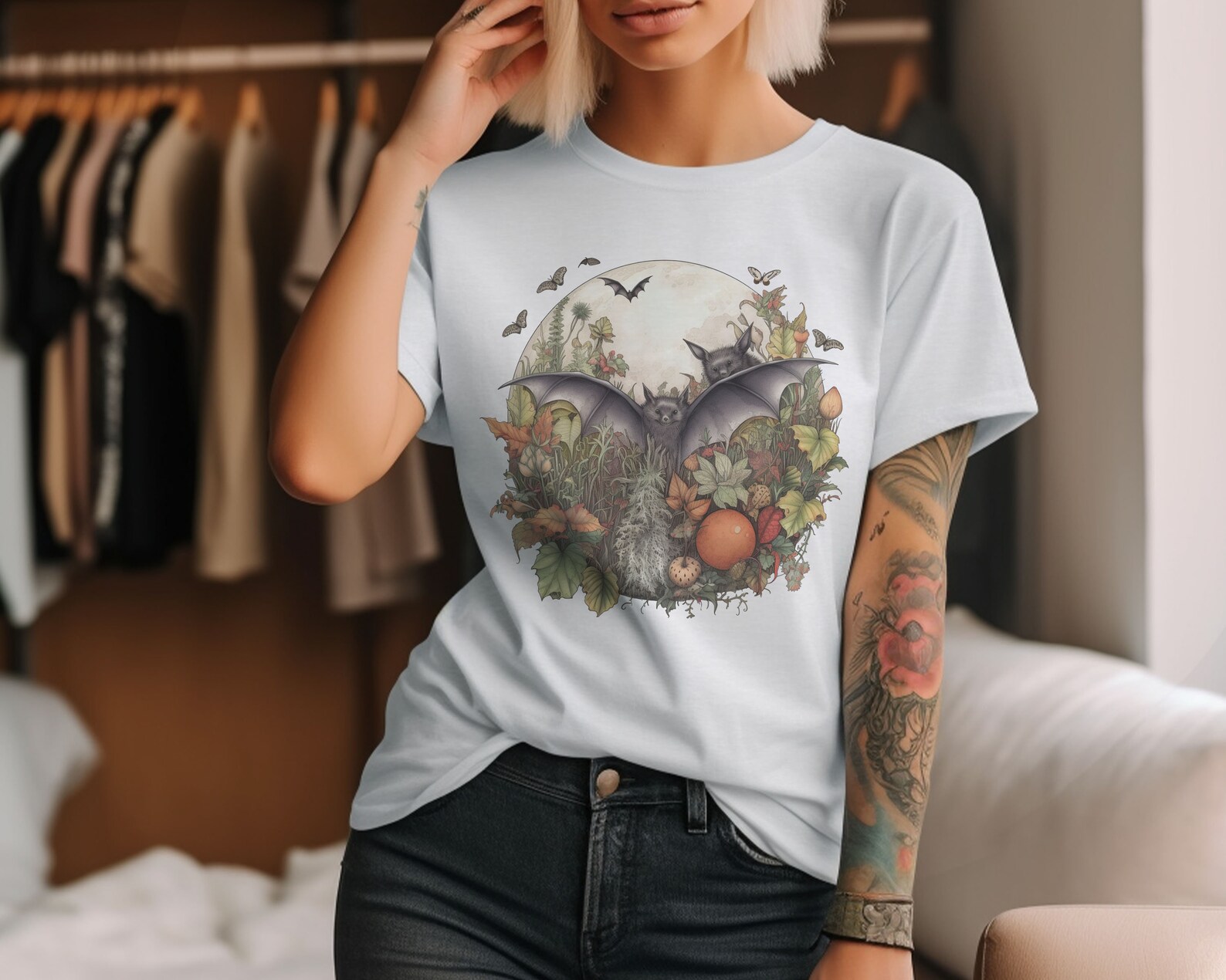 Cottage Core Bat Shirt Cottagecore Vampire Goblincore - Etsy