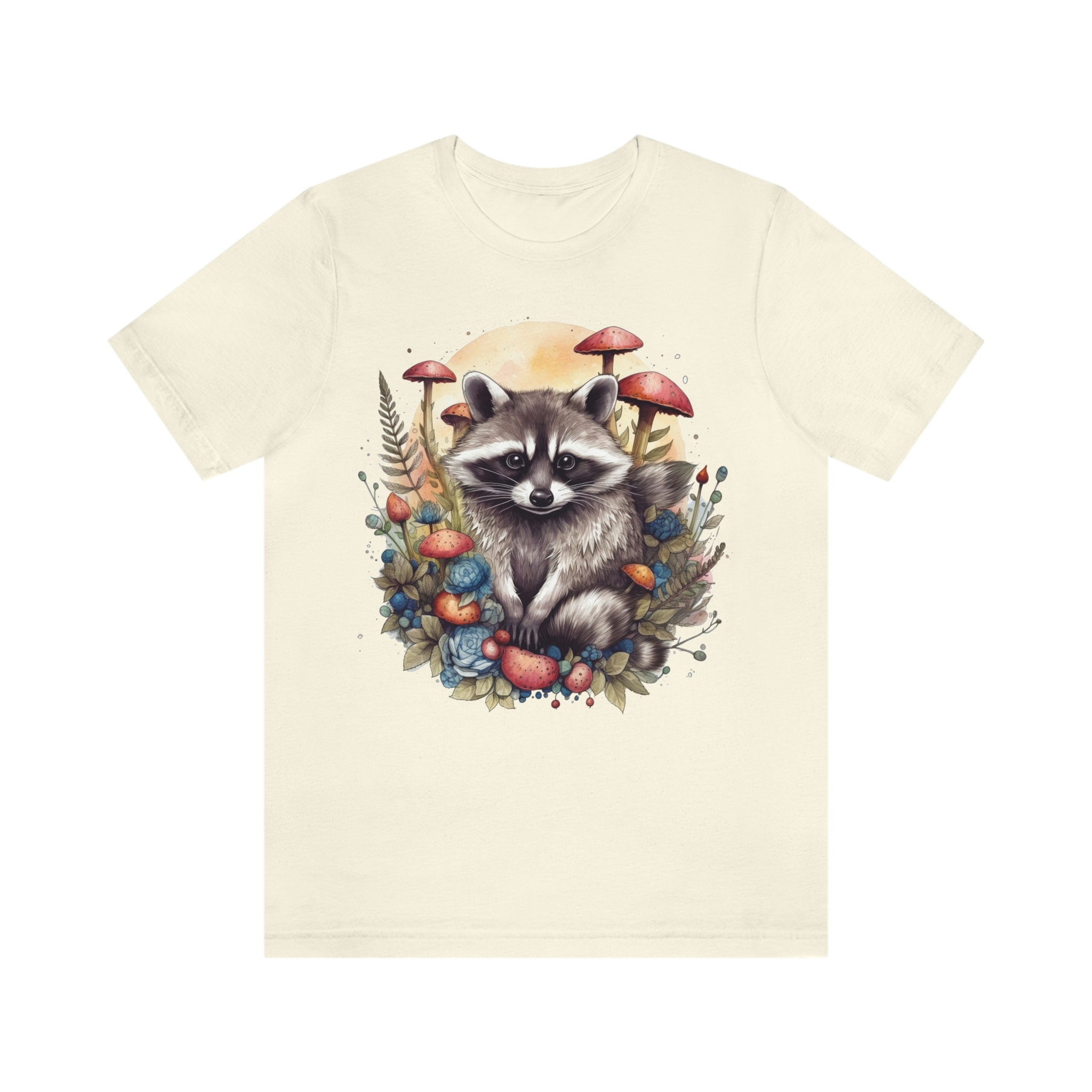 Cottage Core Raccoon Shirt, Cottagecore Mushroom, Goblincore, Camping ...