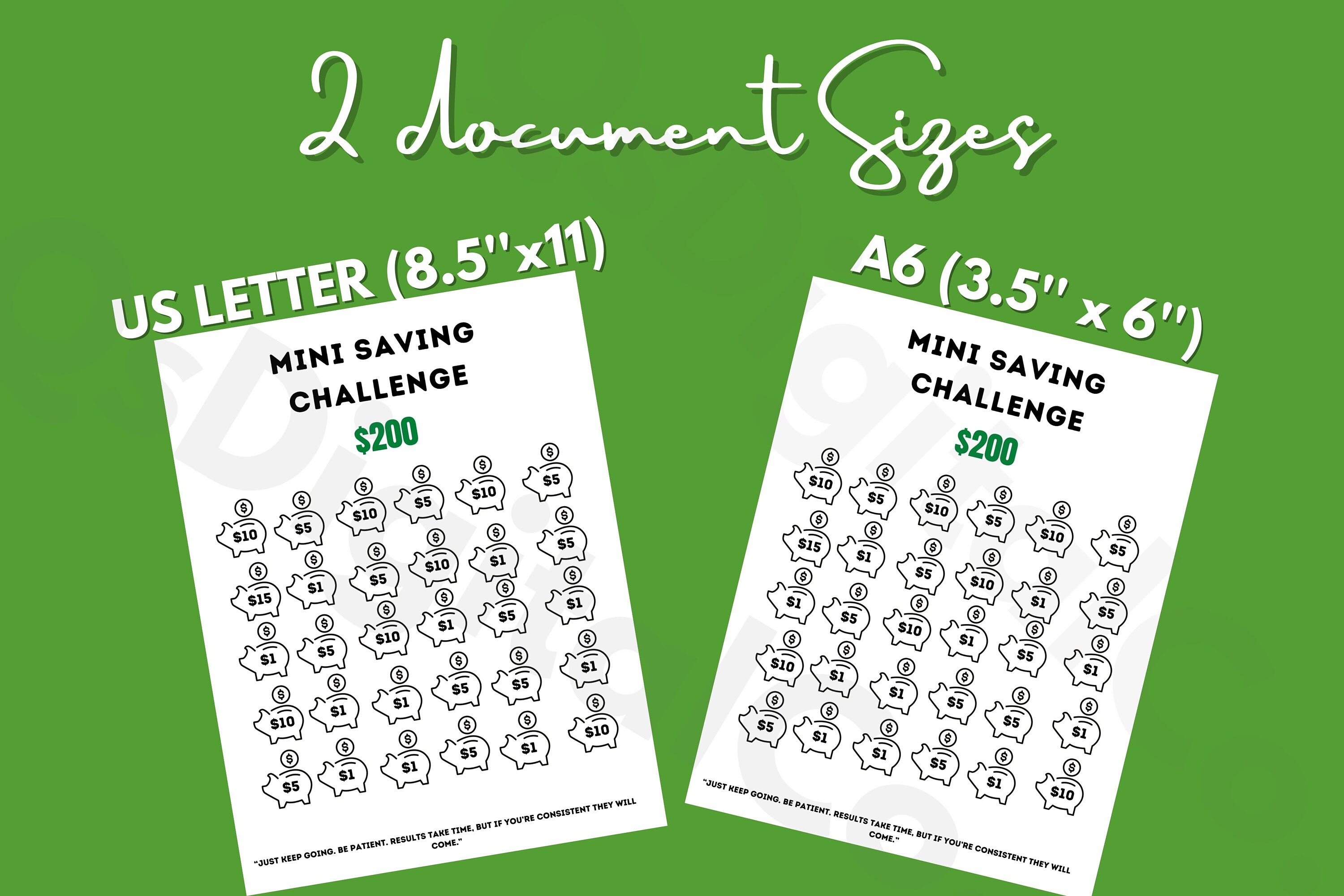Small Saving Challenge Printable, Save 200 Dollars in 30 Days, Money ...