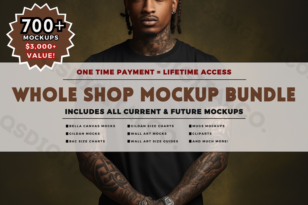 WHOLE SHOP BUNDLE, Entire Shop Bundle Mockups, Bella Canvas Bundle ...