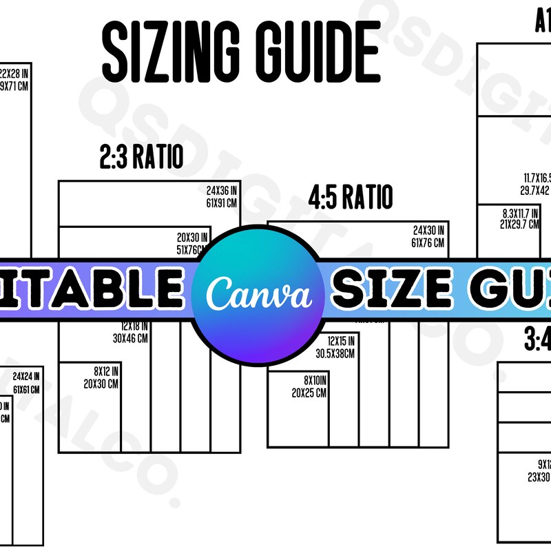 Design Size Chart - Etsy