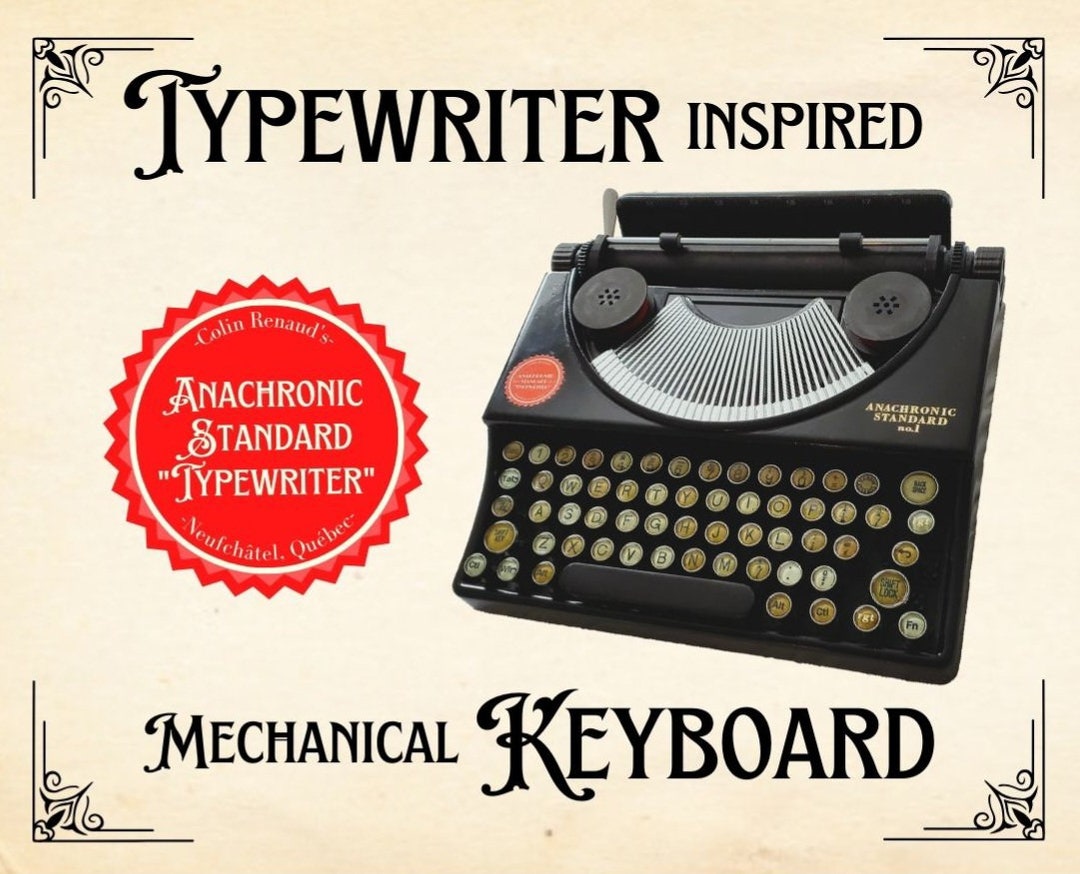 ANACHRONIC STANDARD, Clavier Mécanique Inspiré De La Machine à écrire ...
