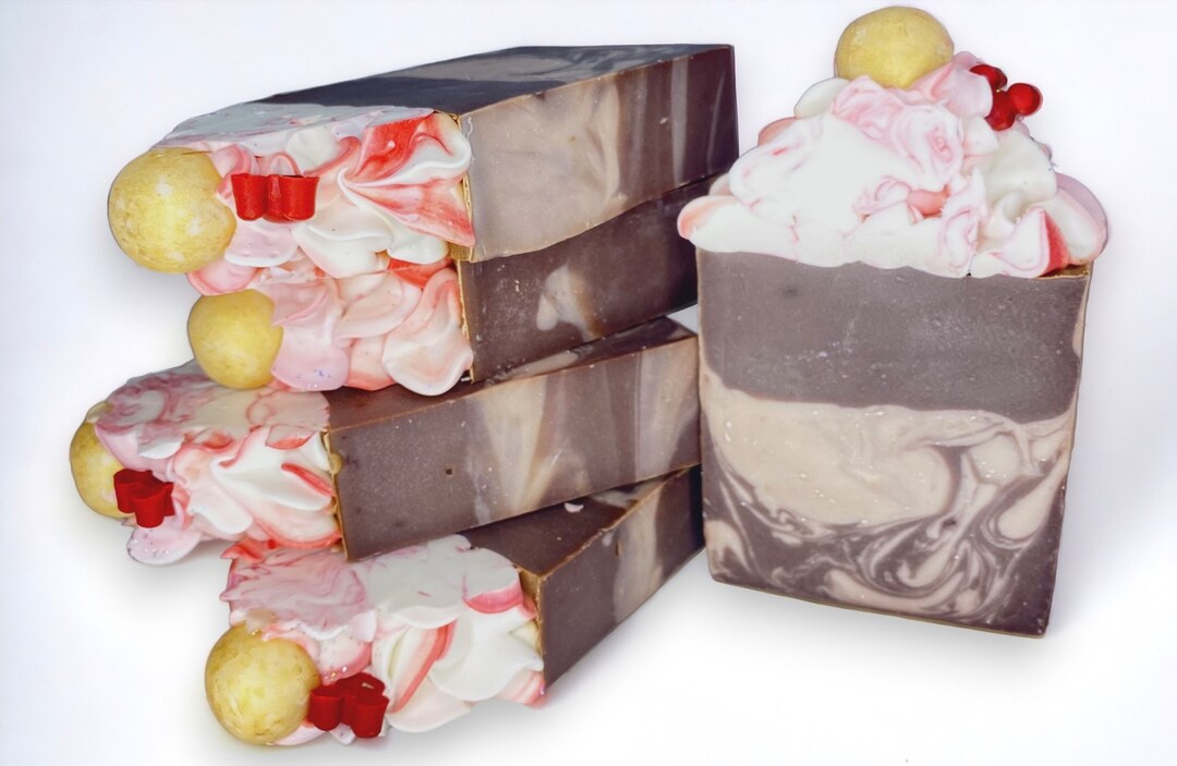 Warm & Cozy Hot Chocolate Scented Christmas Cold Process Soap Handmade ...