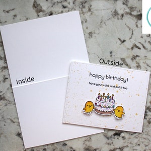 Happy Birthday Card Handmade Birthday Card Happy Birthday Card Yellow ...