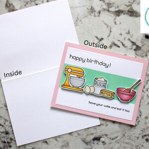 Baking Happy Birthday Card Handmade Birthday Card Happy Birthday Card ...