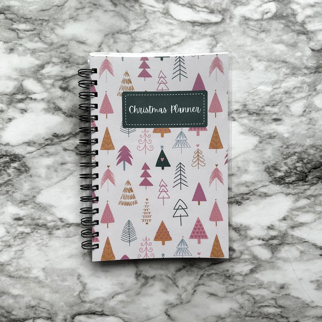 Christmas Planner Notebook 4 Years Christmas Trees - Etsy