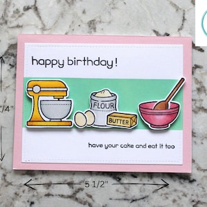 Baking Happy Birthday Card | Handmade Birthday Card | Happy Birthday ...
