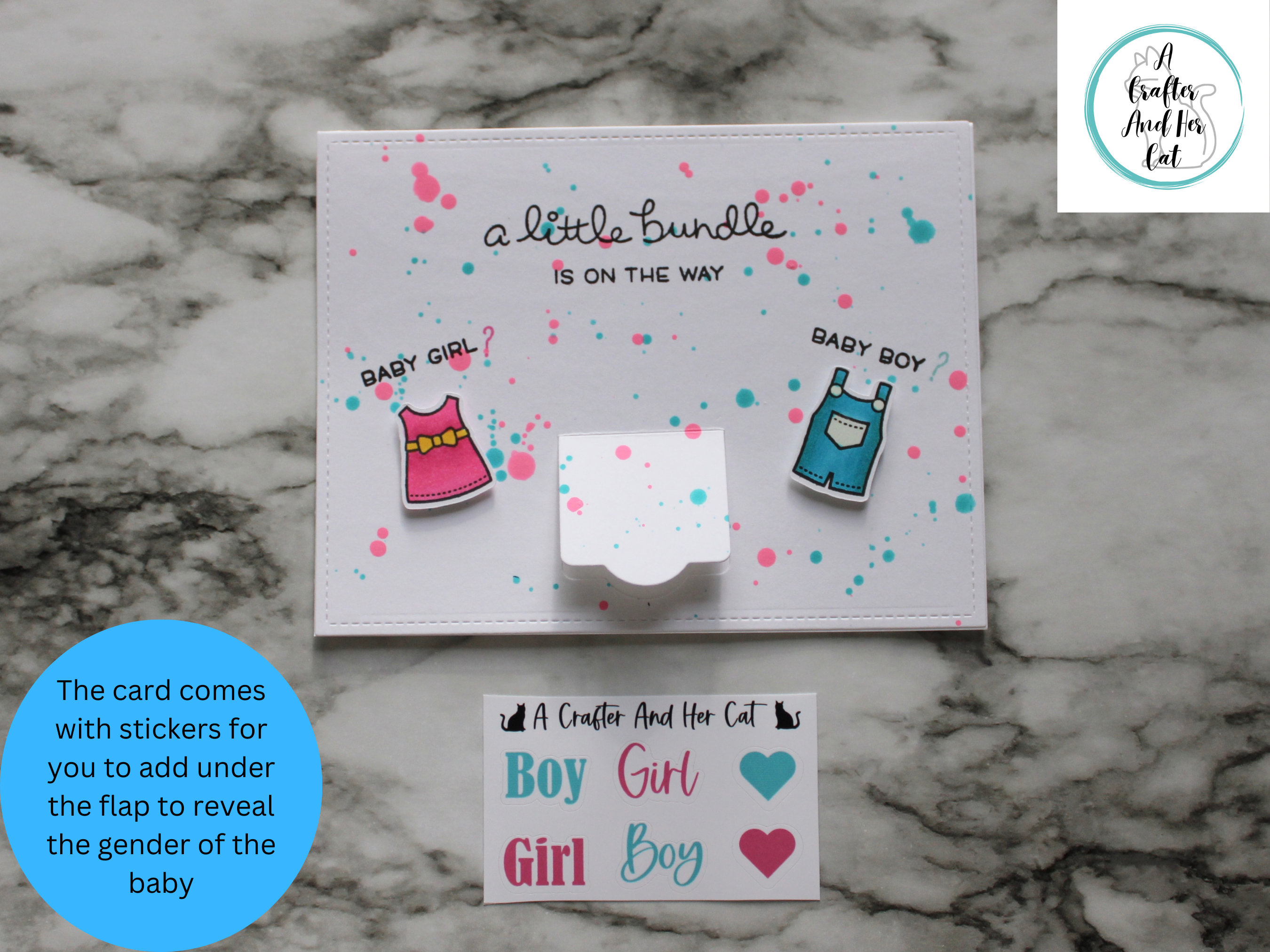 Baby Gender Reveal Card | Baby Announcement Card | Baby Boy Card | Baby ...