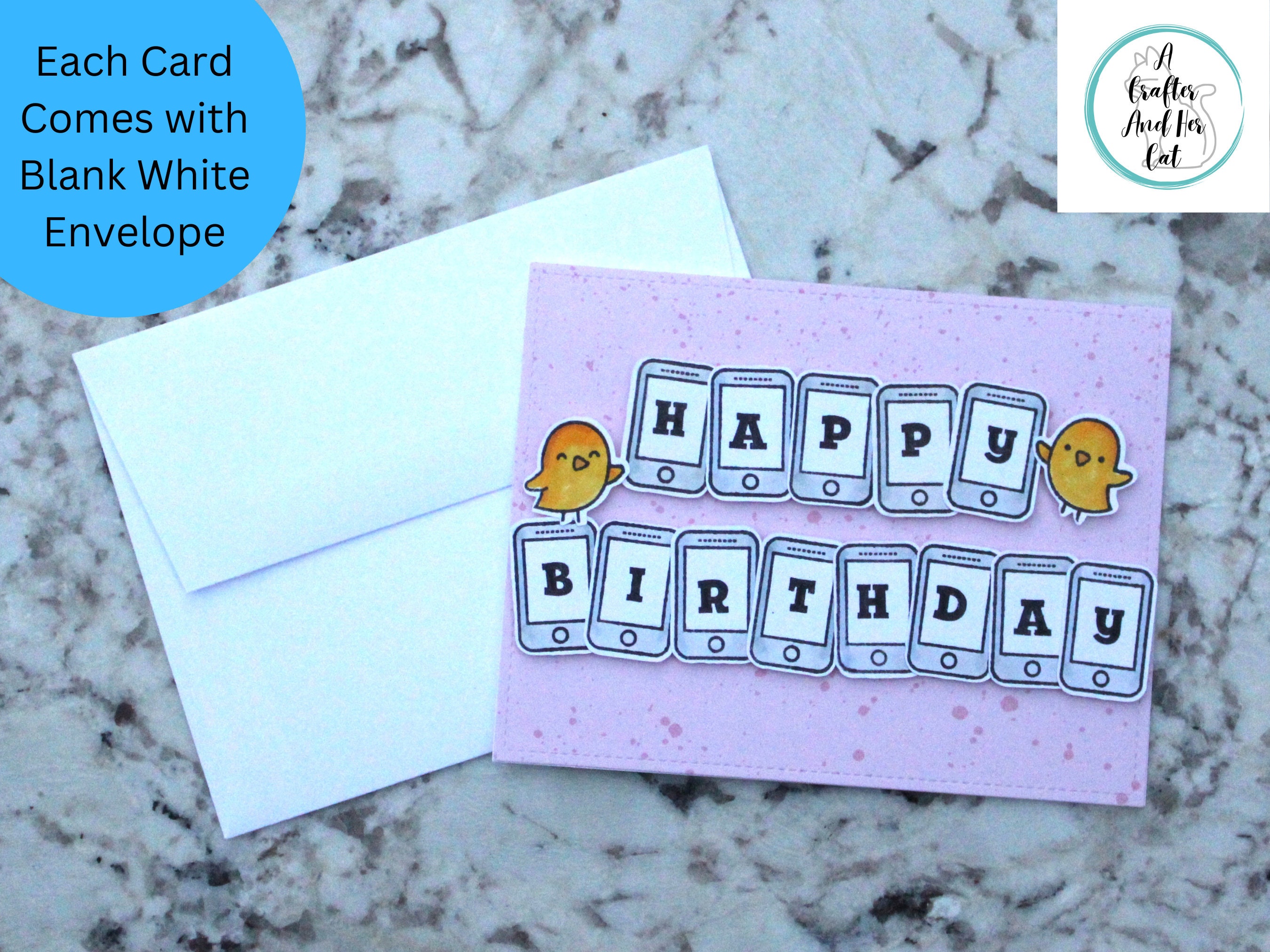 Texting Happy Birthday Card | Handmade Birthday Card | Happy Birthday ...
