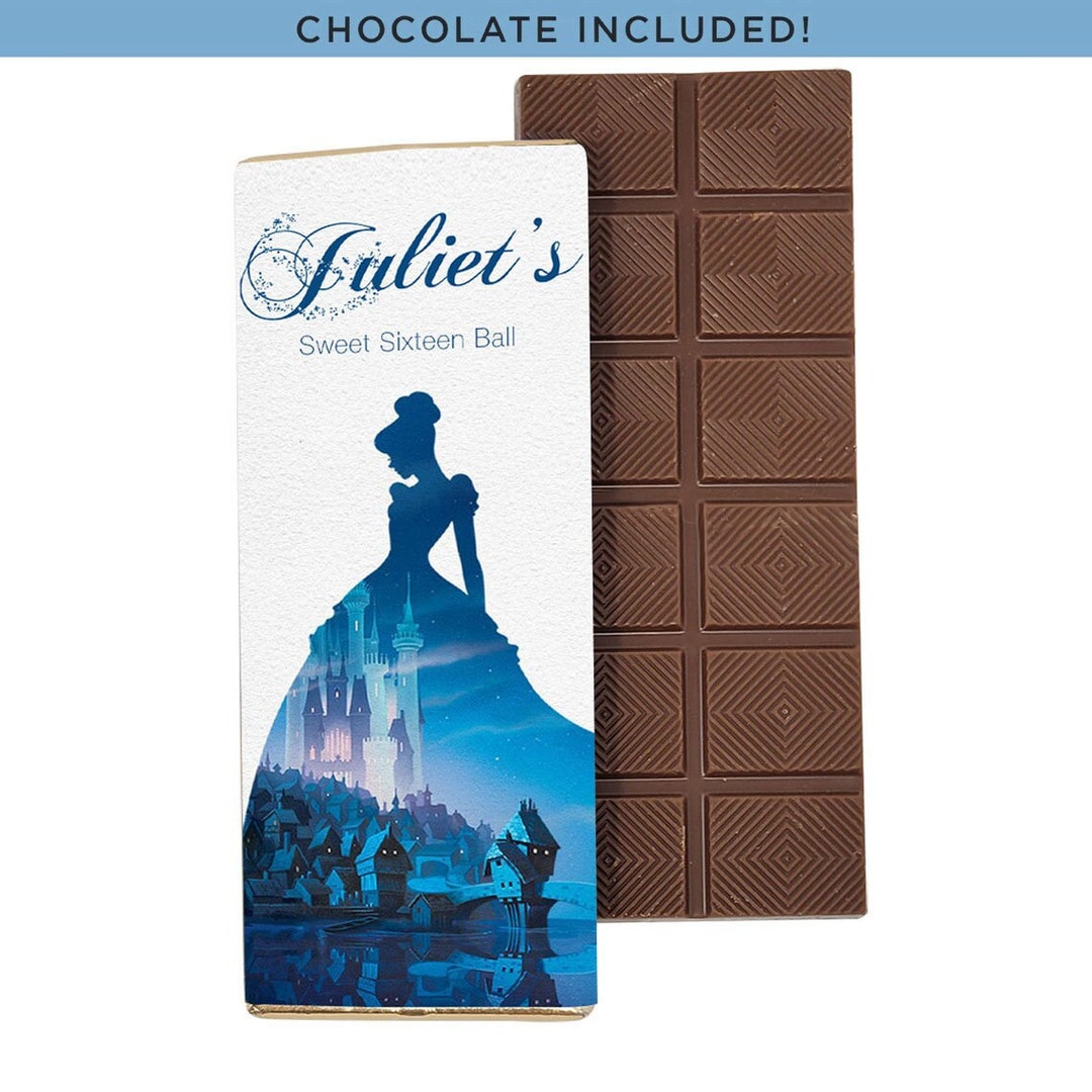 Cinderella's Ball - Belgian Candy Bar 2 Oz. Chocolate Bar + Custom ...