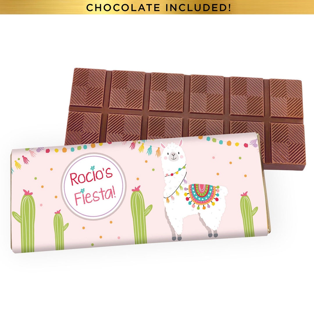 Cute Alpaca - Belgian Candy Bar 2 Oz. Chocolate Bar + Custom Wrapper ...