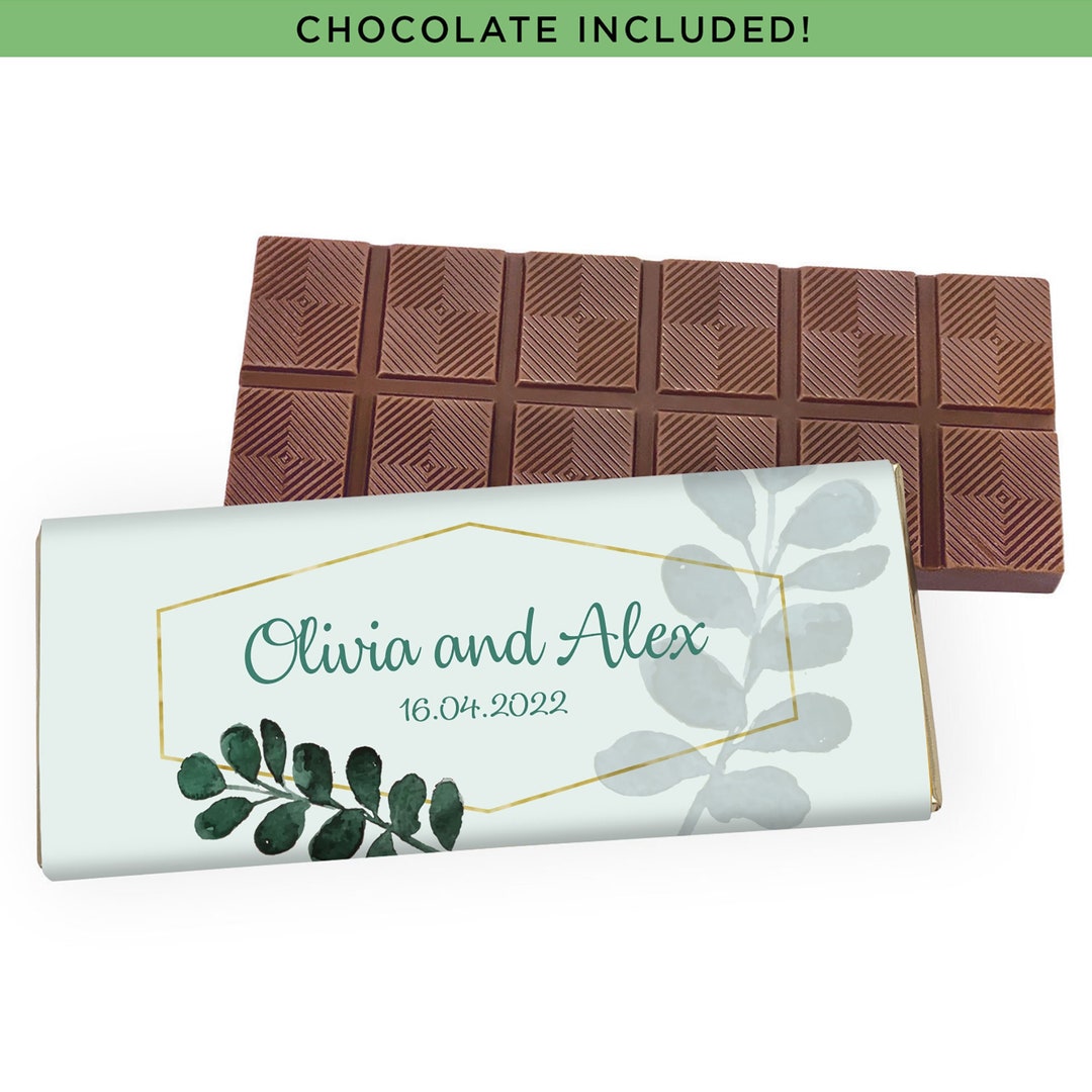 Minty Leaf - Belgian Candy Bar 2 Oz. Chocolate Bar + Custom Wrapper ...
