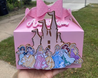 Princess Favor Boxes, Princess Birthday, Disney Princess Party Favors ...