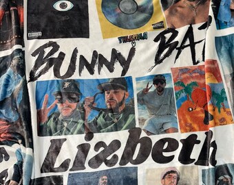 Bad Bunny Personalized Blanket - Etsy