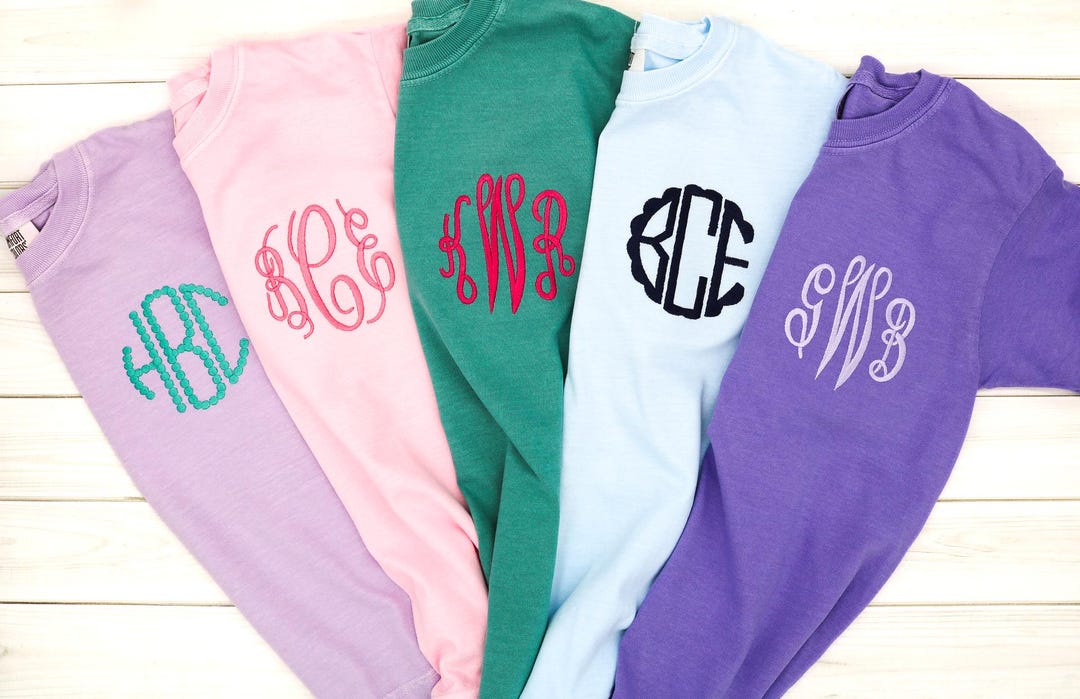 KIDS/YOUTH Monogrammed Comfort Colors T-shirt - Etsy