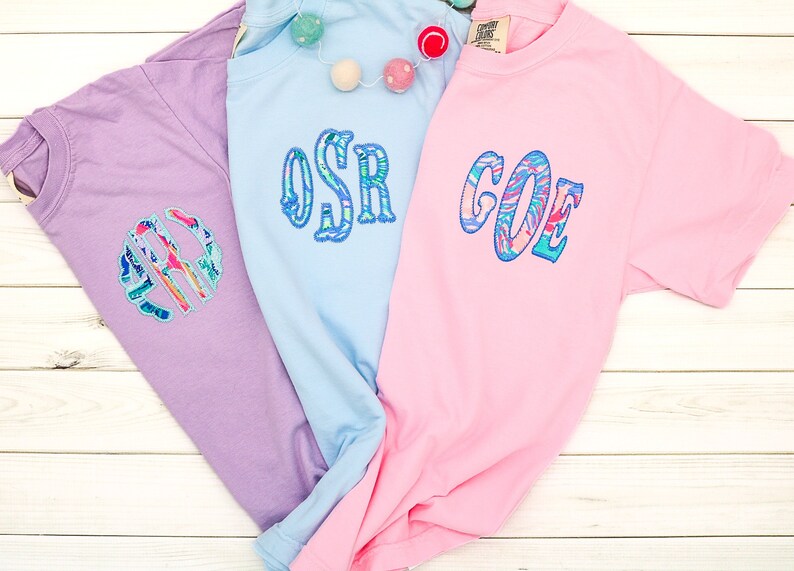 YOUTH Comfort Colors Monogrammed T-shirt- With Everyone's Favorite ...