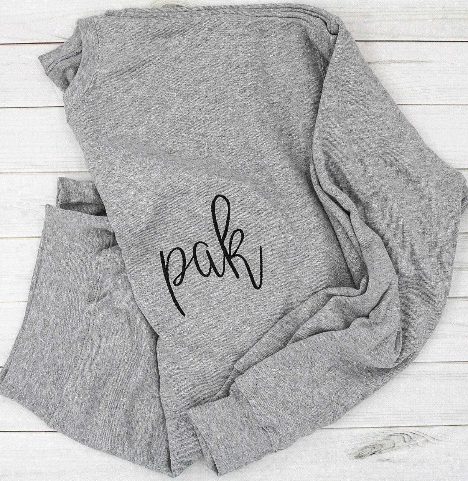 ADULT Bella and Canvas Sweatshirt- Left Chest Monogram - Etsy