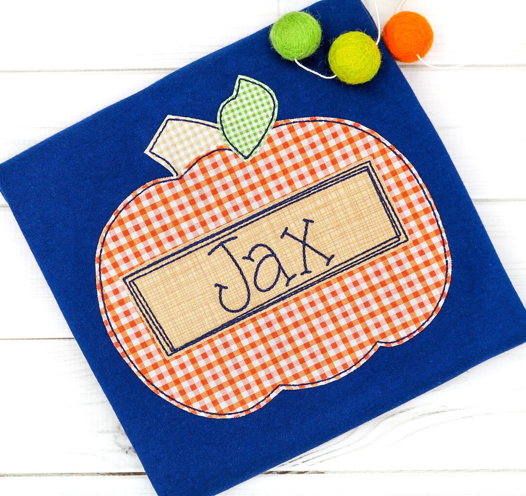 Kids/boys/pumpkin Name Tag - Etsy