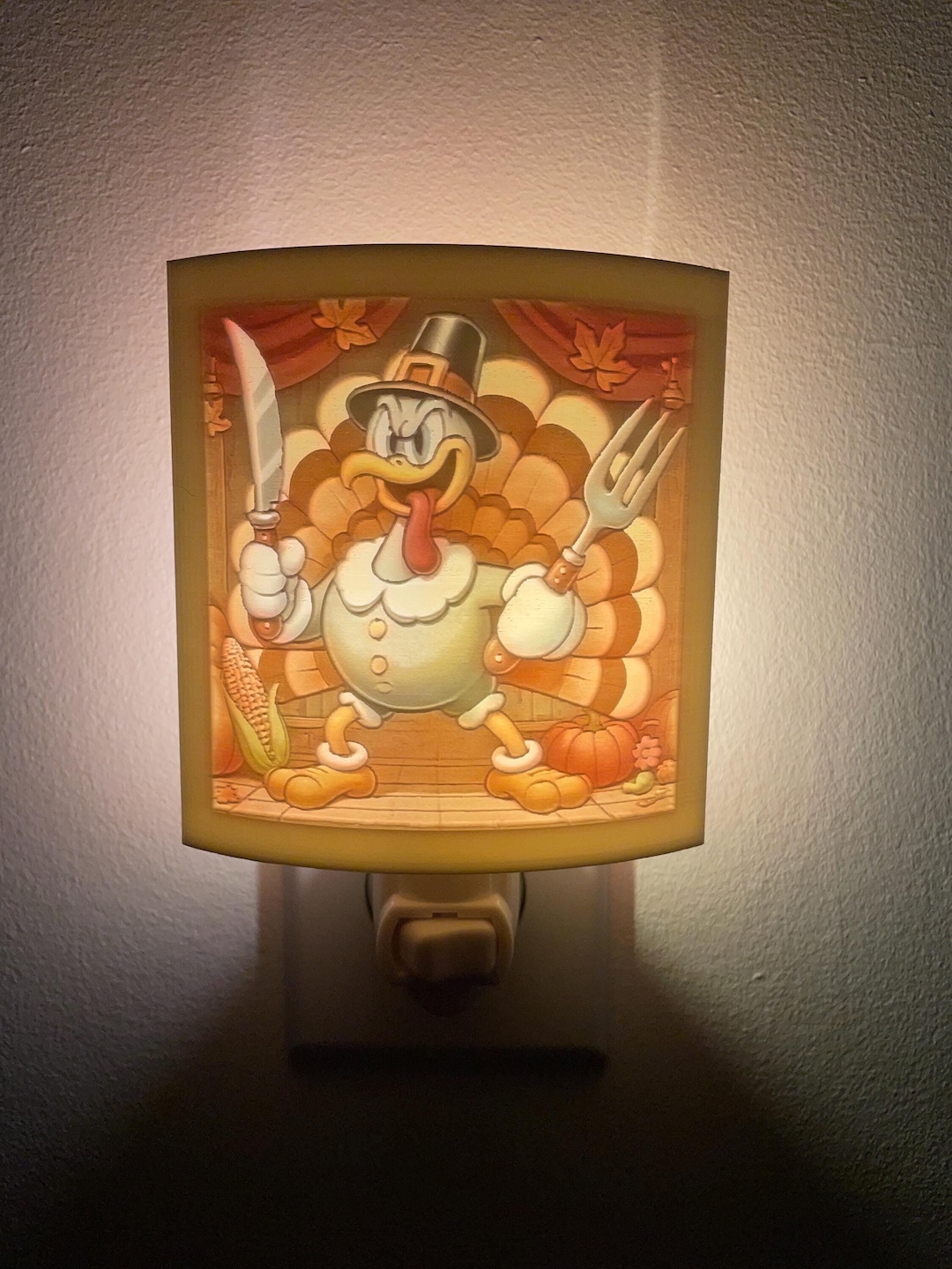 Colorful 3D Printed Mischievous Turkey Thanksgiving Lithophane Night ...