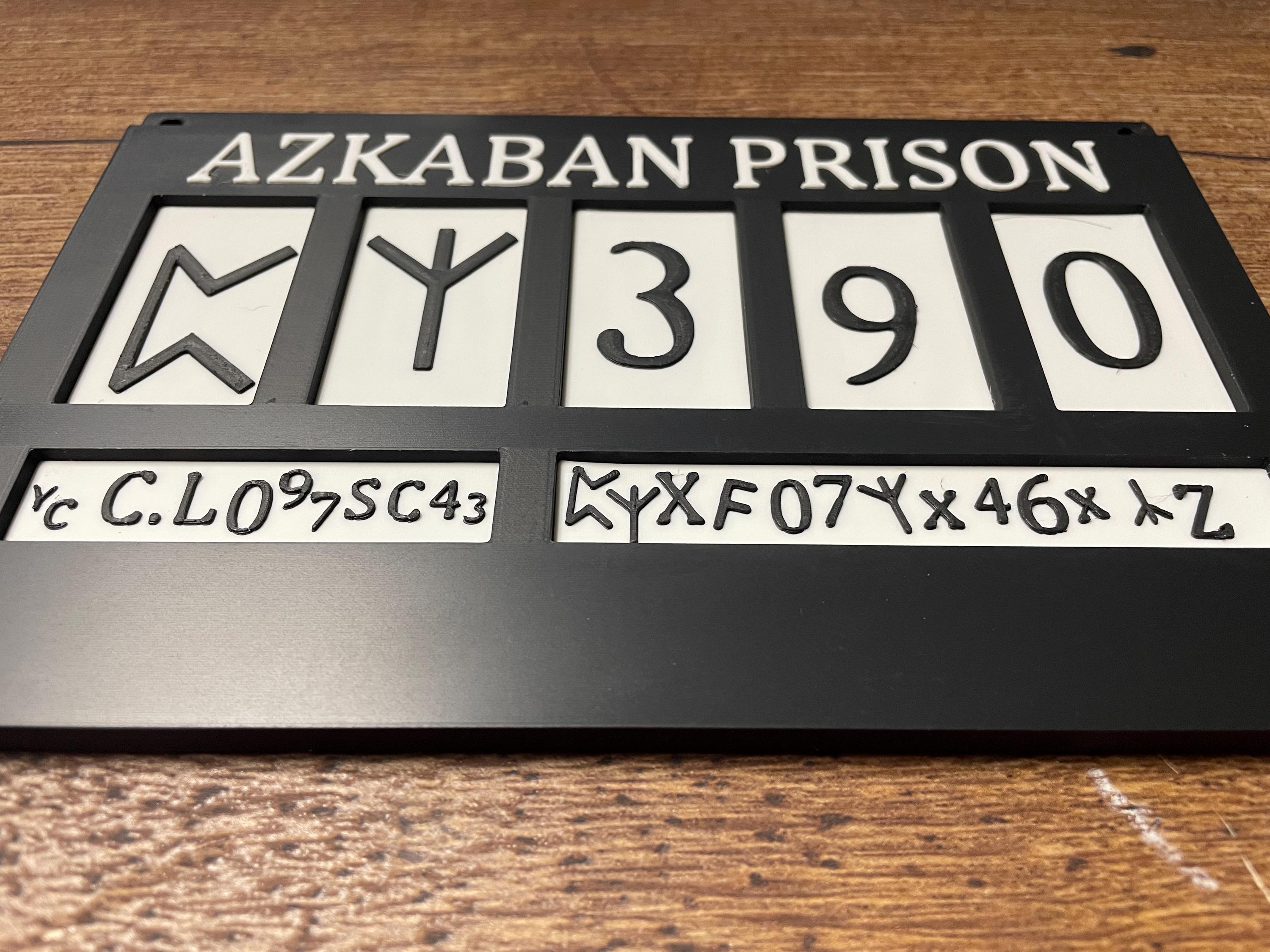 Azkaban Prison Sign - Etsy