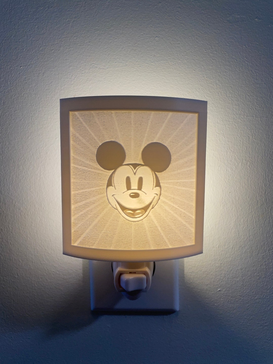 Premium 3D Printed Classic Mickey Mouse Lithophane Night Light - Etsy